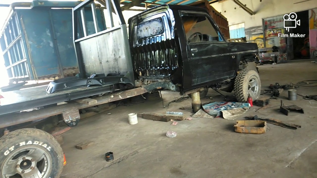 Modifikasi mobil helen menjadi truck - YouTube