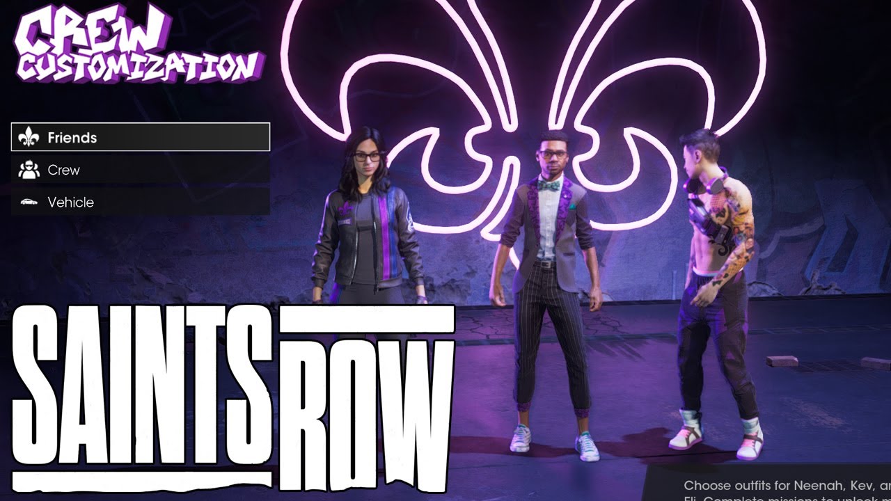 Saints Row - HQ and Crew Customization - YouTube