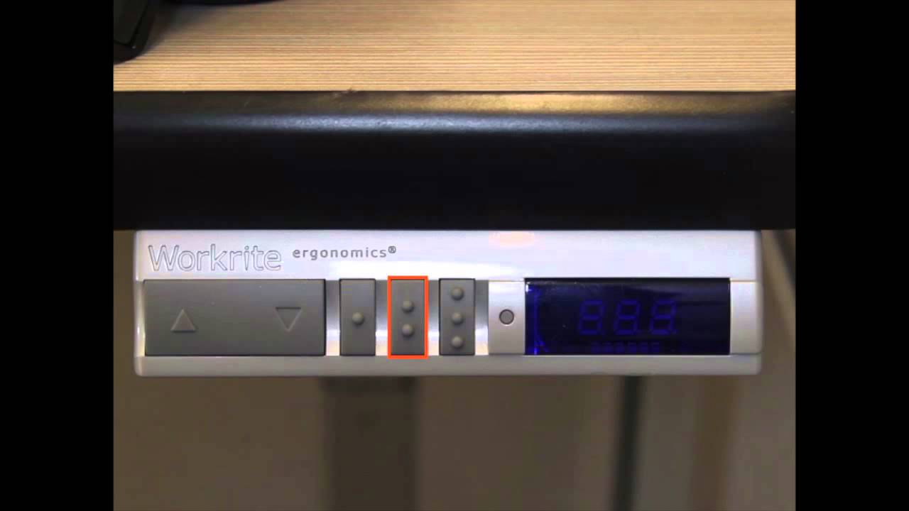 Workrite Ergonomics Sierra/Fundamentals Programmable Control -- Table ...
