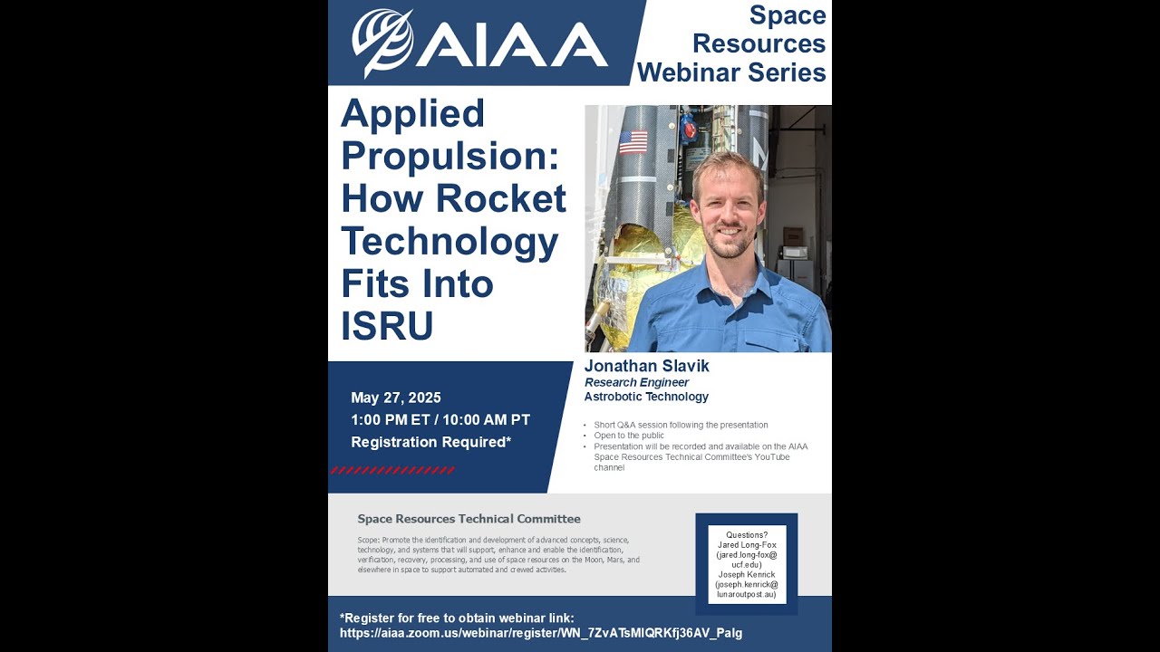 AIAA Space Resources Webinar - May 2025 - YouTube
