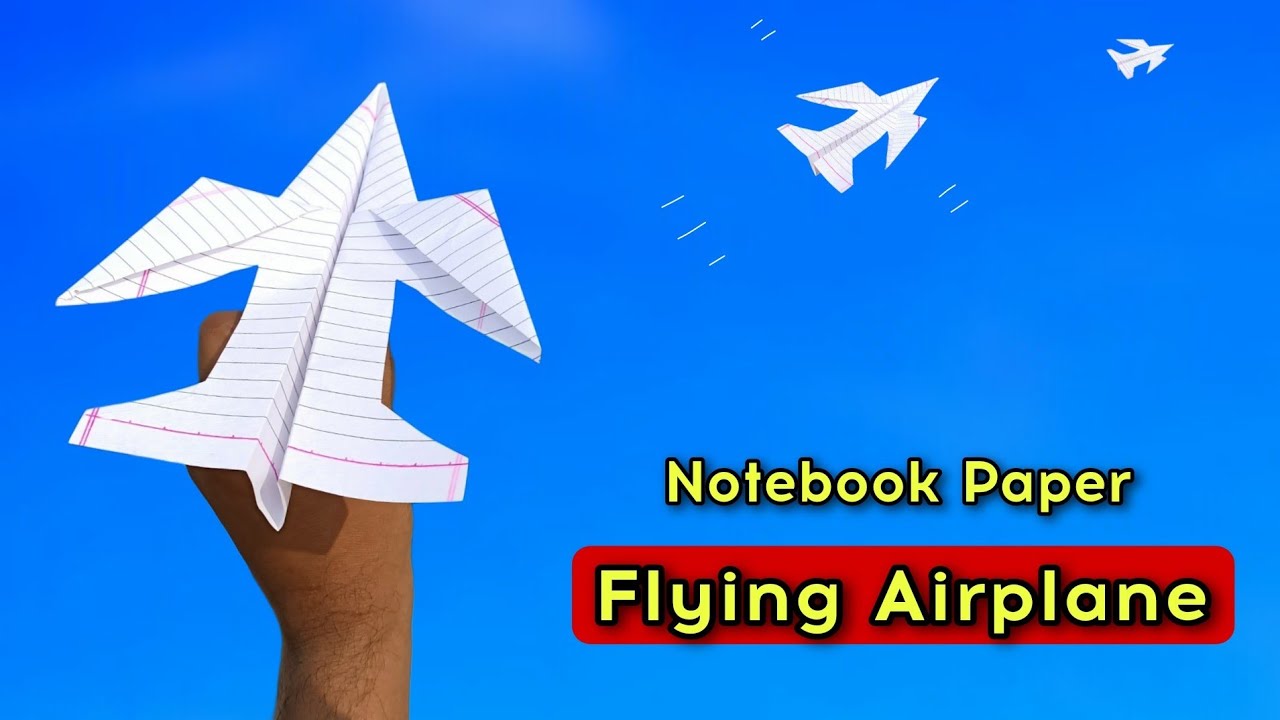 Best notebook flying airplane, paper plane , notebook paper airplane ...