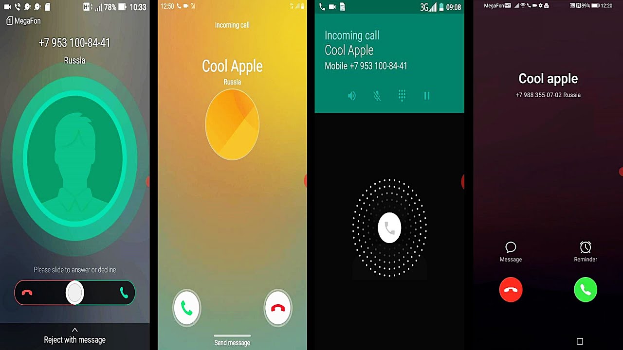 Screen recorder mix #62/ Incoming calls - YouTube