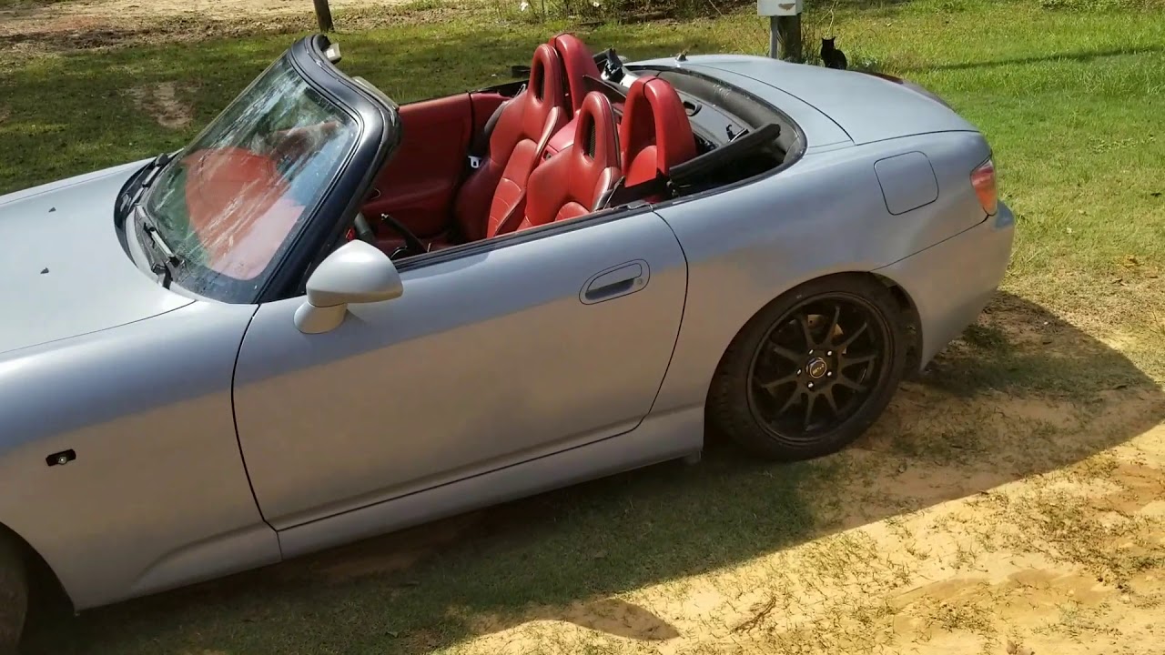 True Gritt Customs Honda s2000 matte grey paint job - YouTube
