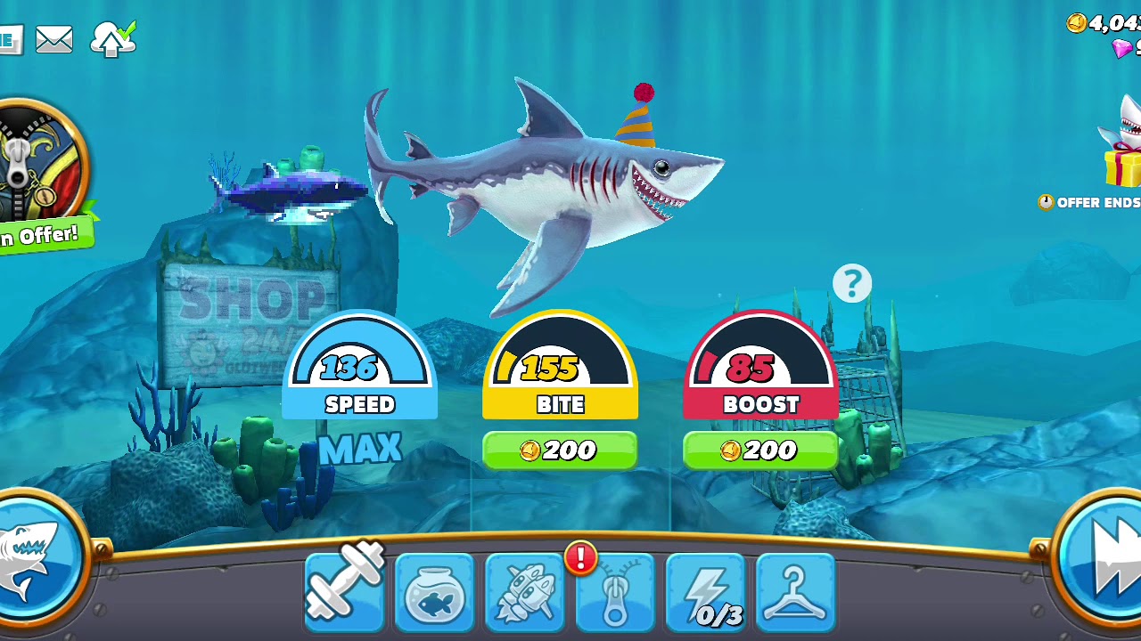 Hungry shark part 1~walkthrough - YouTube