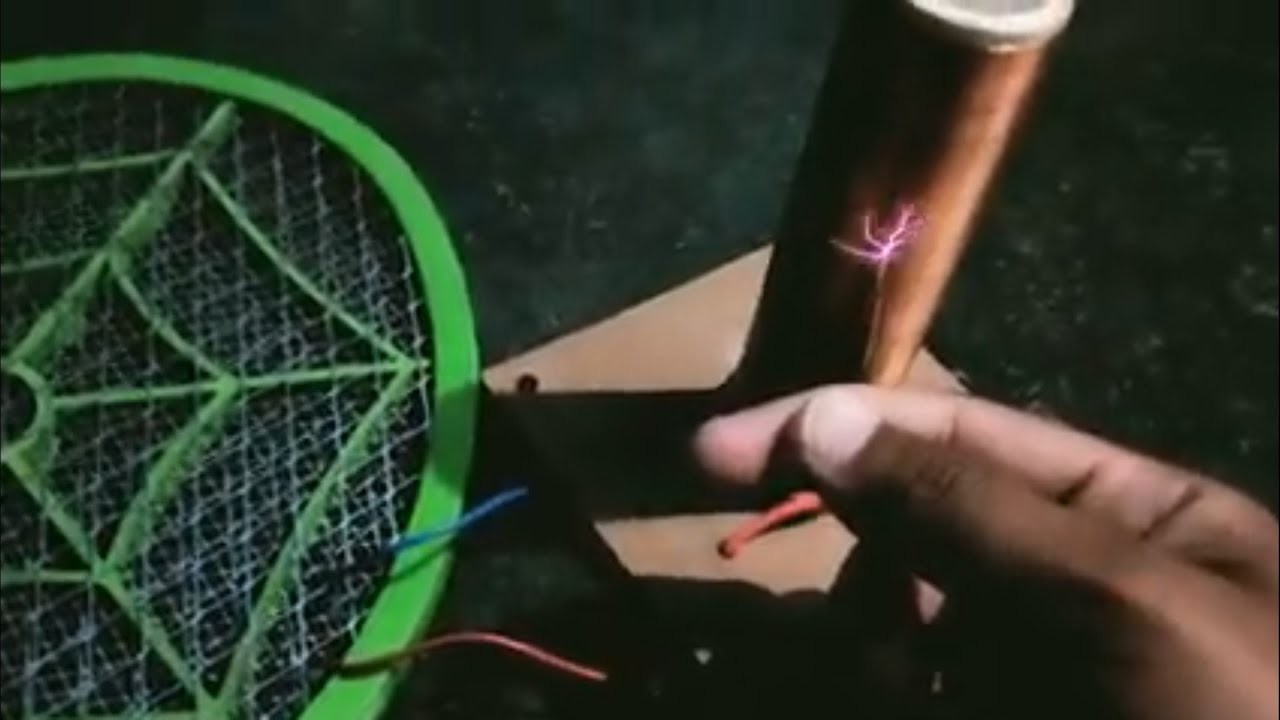 high power tesla coil made with mosquito killer bat easy and powerful ...
