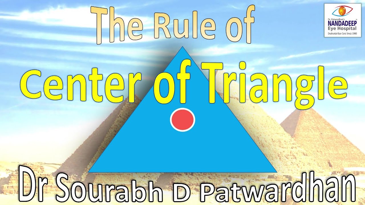 The rule of center of triangle For capsulorhexis using Cystitome: Must ...
