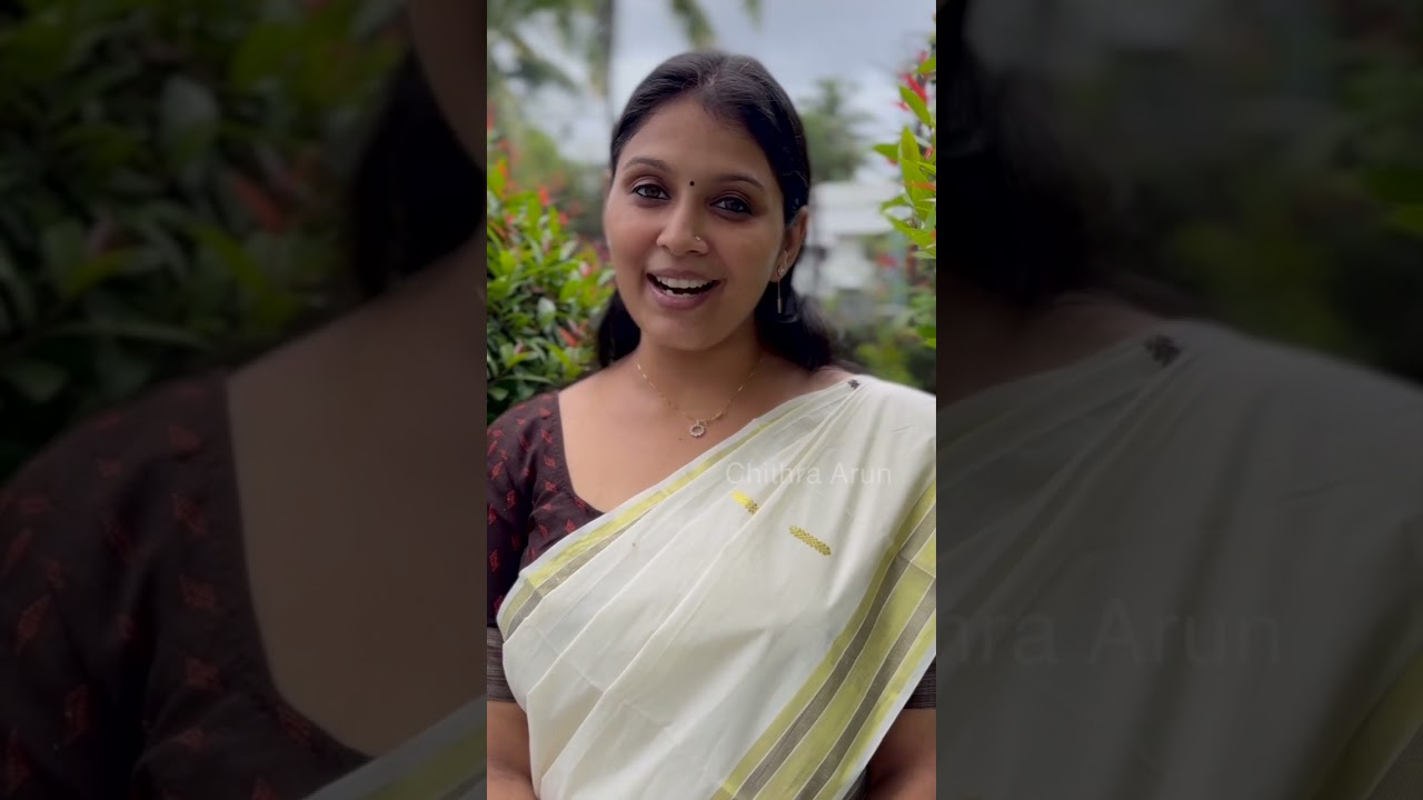 🌸 Poovili Poovili - Onam with Chithra Arun🌸#onam #chitraarun # ...