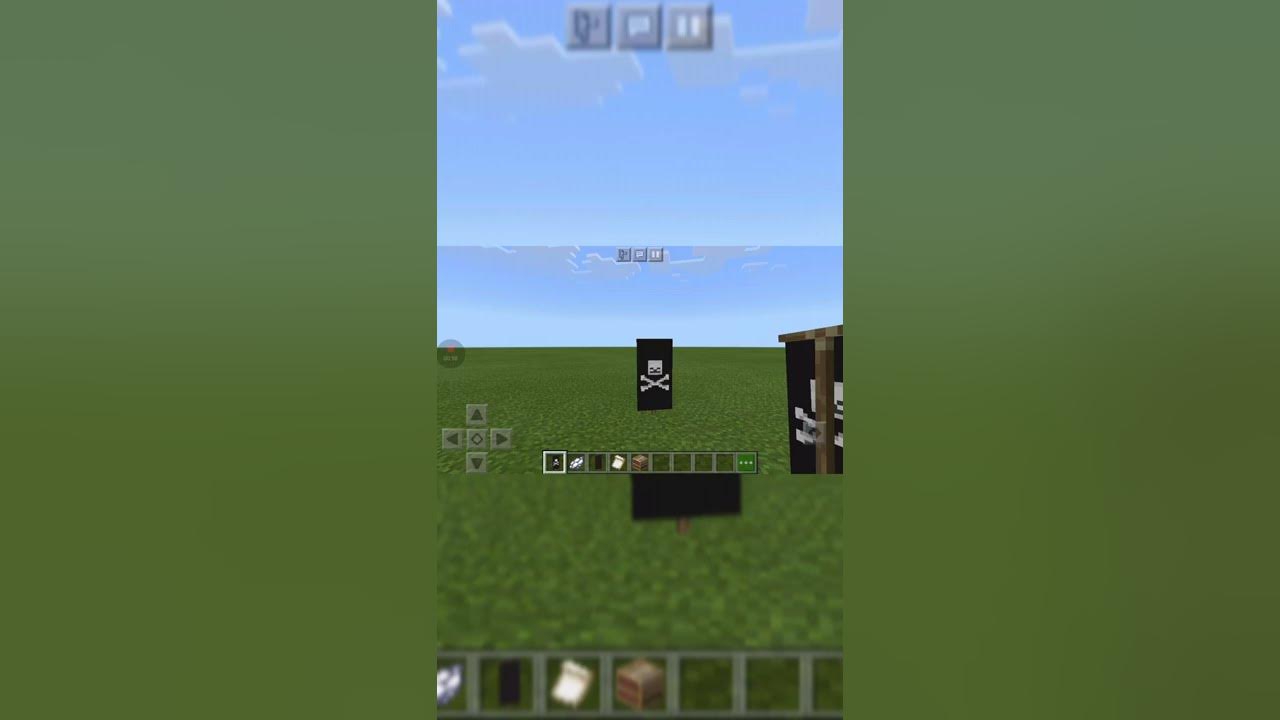 HOW TO MAKE SKULL BANNER IN MINECRAFT shorts minecraftshorts how-to-make-skull-banner-in-minecraft-shorts-minecraftshorts