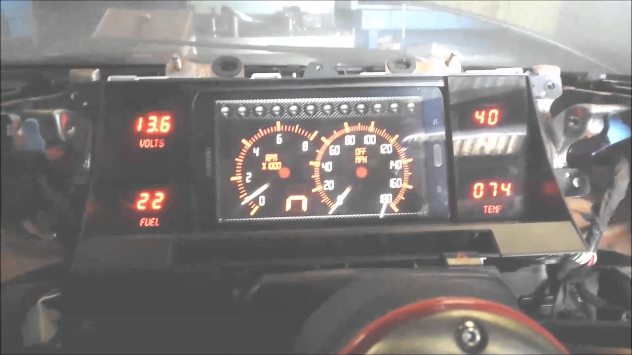 Woodsport digital dash v3 in 2gr Mk1 Mr2 - YouTube