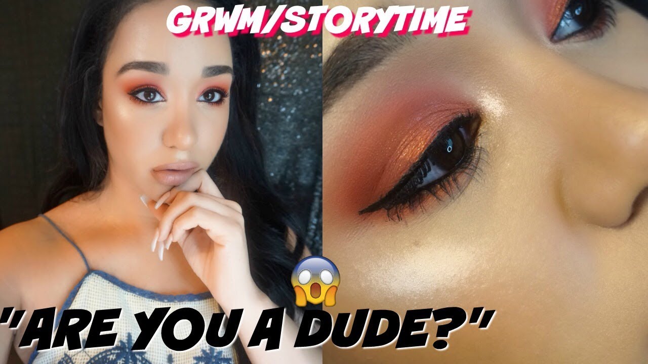 GRWM| Red Eyeshadow| Storytime W/Pic😱 - YouTube