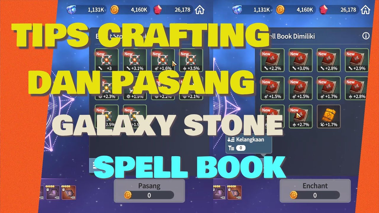 SPELL BOOK DAN GALAXY STONE | SUMMONERS WAR CHRONICLES - YouTube