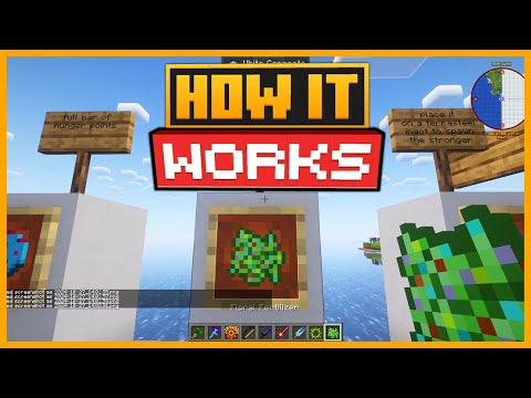 🟨 HOW the FLORAL FERTILIZER BOTANIA WORKS - MINECRAFT - YouTube
