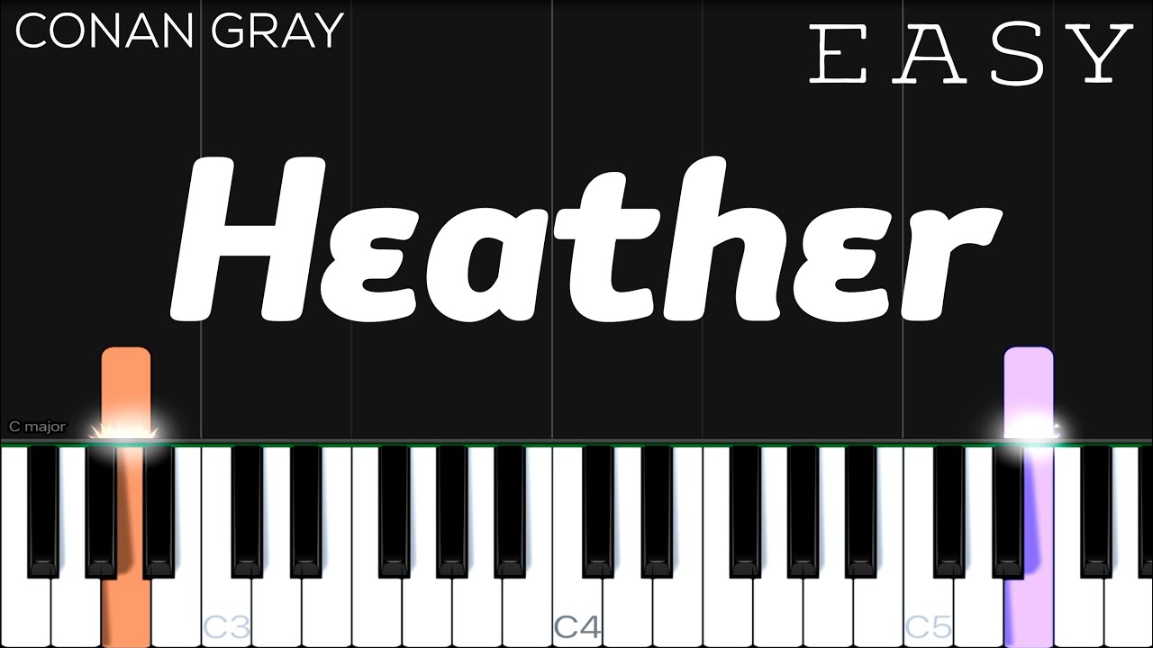 Conan Gray - Heather | EASY Piano Tutorial - YouTube