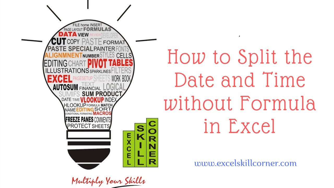 How To Split The Date And Time Without Formula In Excel YouTube how-to-split-the-date-and-time-without-formula-in-excel-youtube