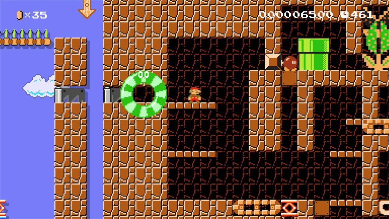 [Super Mario Maker] Spring and Fall - YouTube