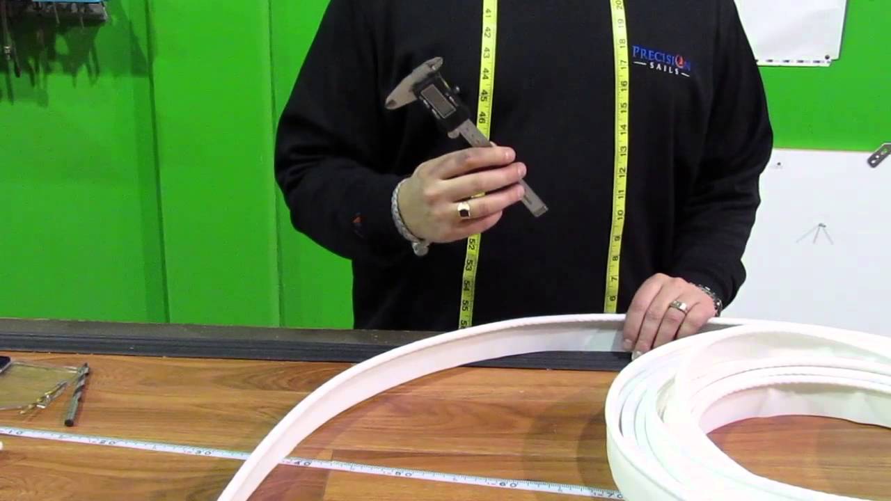 Measuring Main Sail Bolt Rope - YouTube