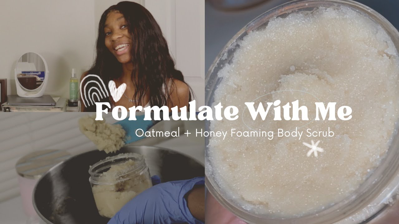 DIY | Oatmeal + Honey Foaming Body Scrub & 2 Free Vendors - YouTube