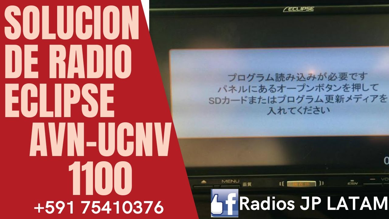 SOLUCION RADIO ECLIPSE JAPONESA AV- UVCN1100 - YouTube