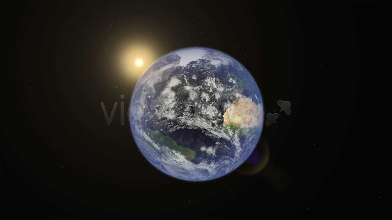 Earth Orbit and Zoom-out with Sun and Stars HD - YouTube