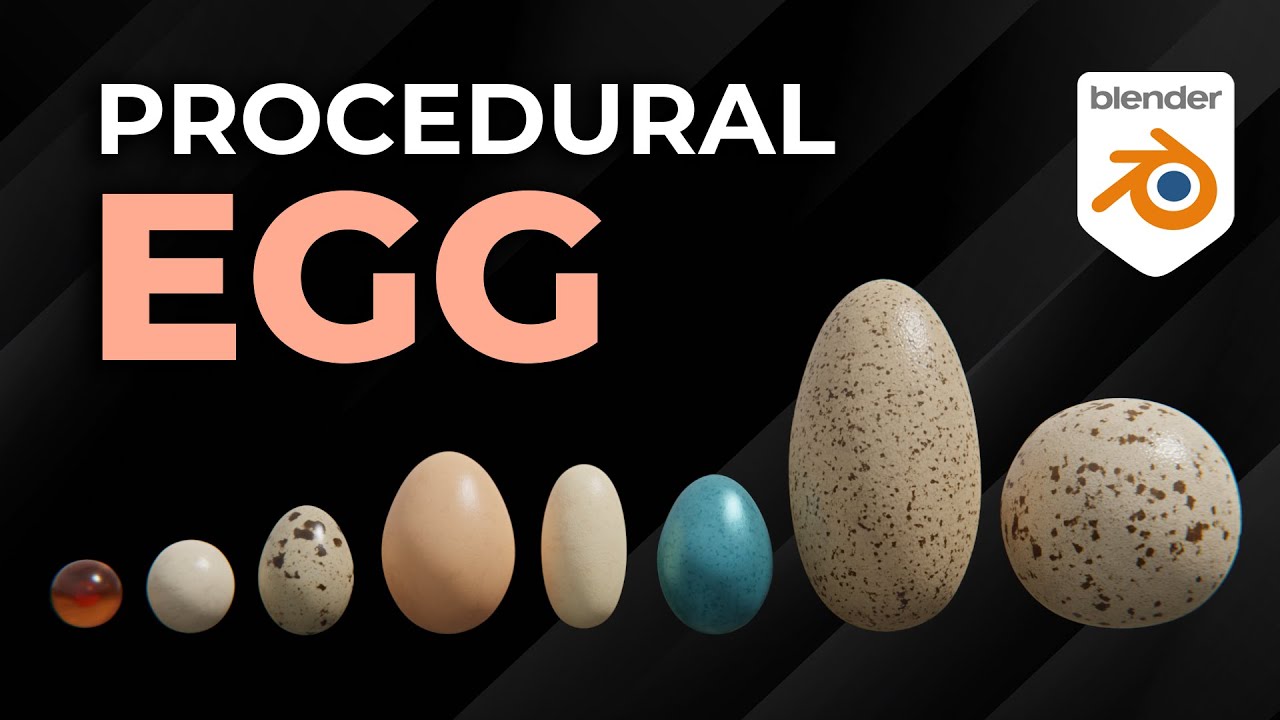 All Eggs in 1 Geometry Nodes | Blender Procedural Egg #geometrynodes # ...