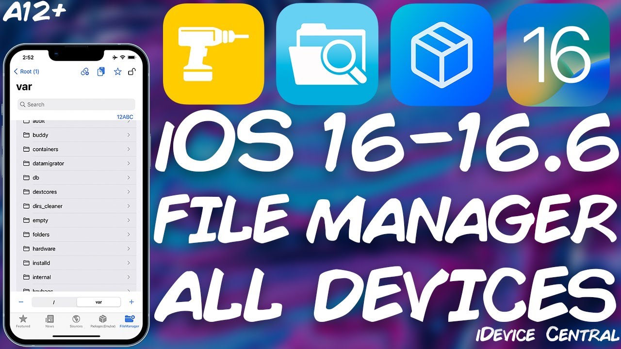 iOS 16 - 16.6 b1: FILZA FILE MANAGER Alternative Without JAILBREAK ...