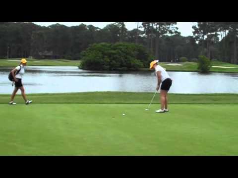 2013 A-Sun Women's Golf Championship - Medalist Ines Lescudier, birdie #6 on the back 9