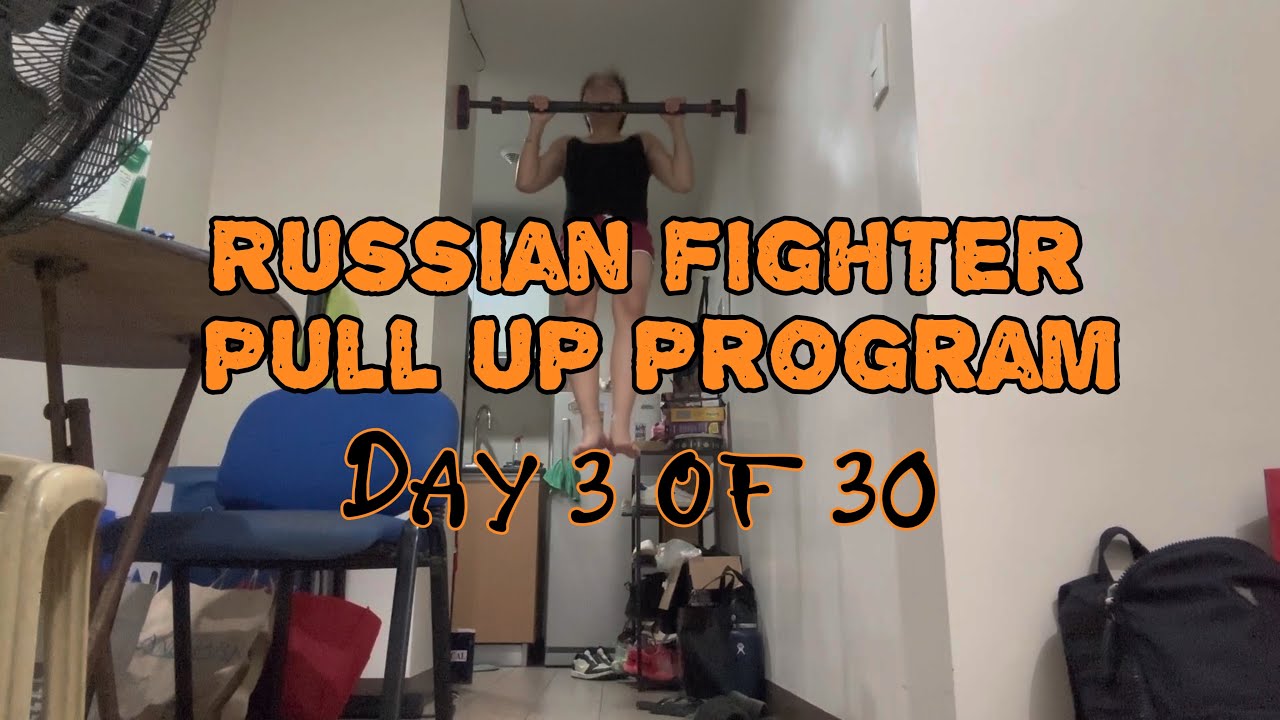 Day 3/30 Russian Fighter Pull Up Program - YouTube