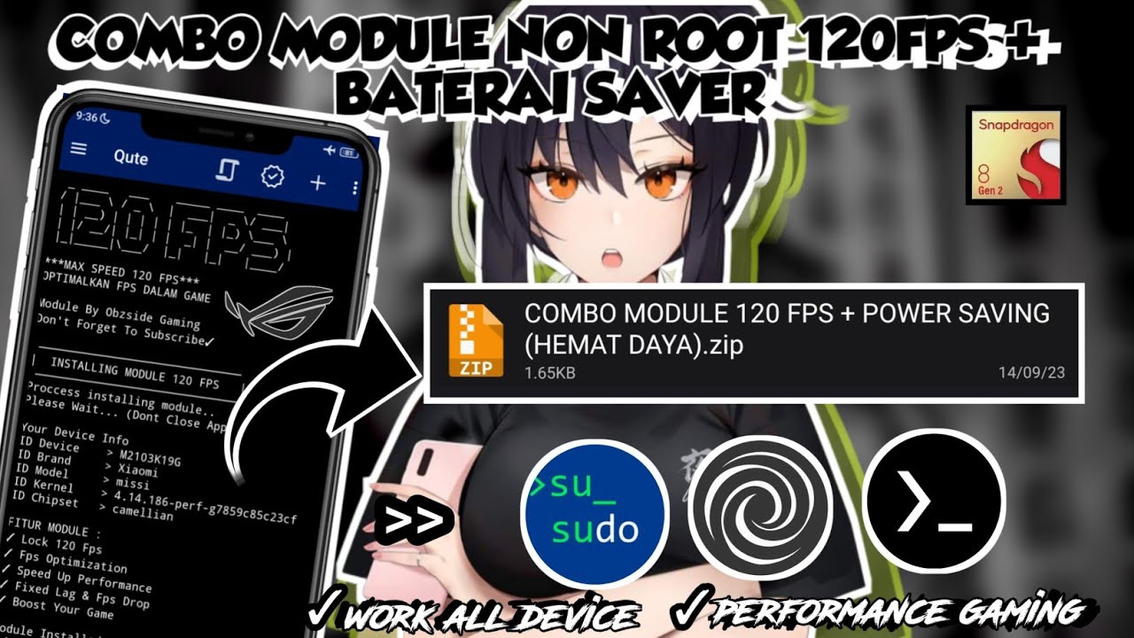 RAM 1-4 LANCAR MODULE MAGISK NON ROOT 120FPS SUPPORT QUTE, BRAVENT | AMPUH ATASI PATAH PATAH ...