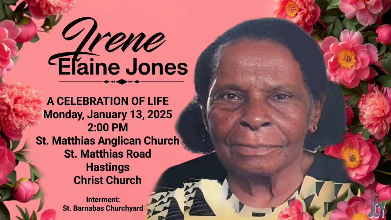 A Service of Thanksgiving Celebrating the life of Irene Jones - YouTube