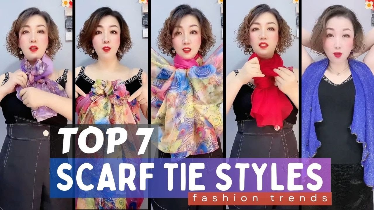Top 7 popular ways to wear a Scarf | Easy stylish ways to tie a scarf ...