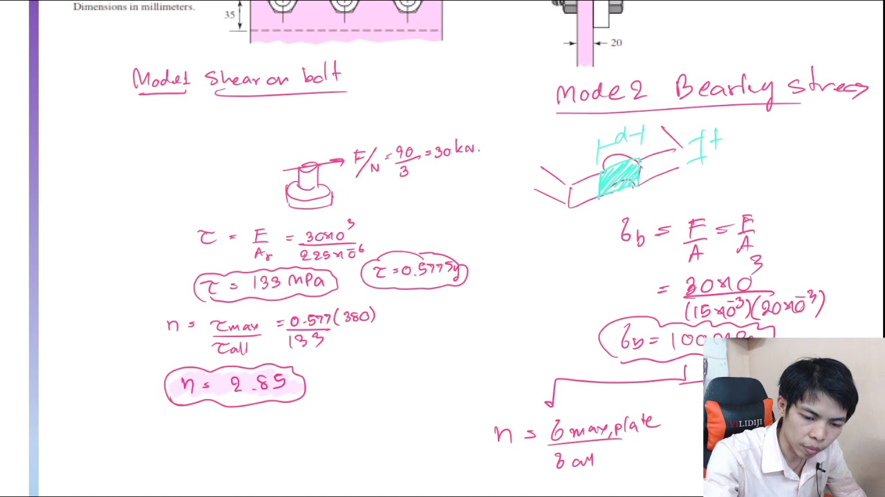 Machine Design Shigley Ch.8 Screw 8-69 - YouTube