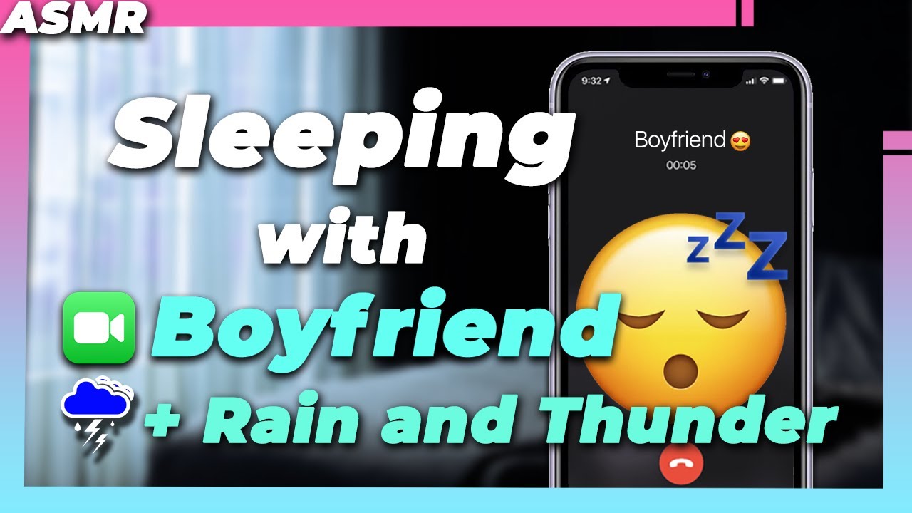  ASMR SLEEPING With Your BOYFRIEND On FaceTime with Light Rain And