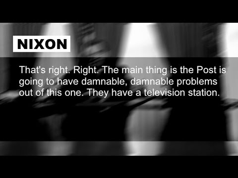 Richard Nixon John Dean H.R. Haldeman Talk Watergate, Enemies List ...