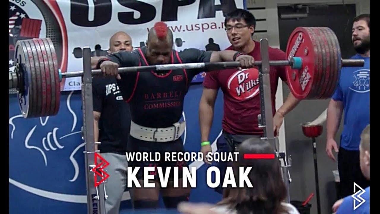 Kevin Oak World Record Squat 832 Lbs Raw No Knee Wraps At 242 Lbs ...