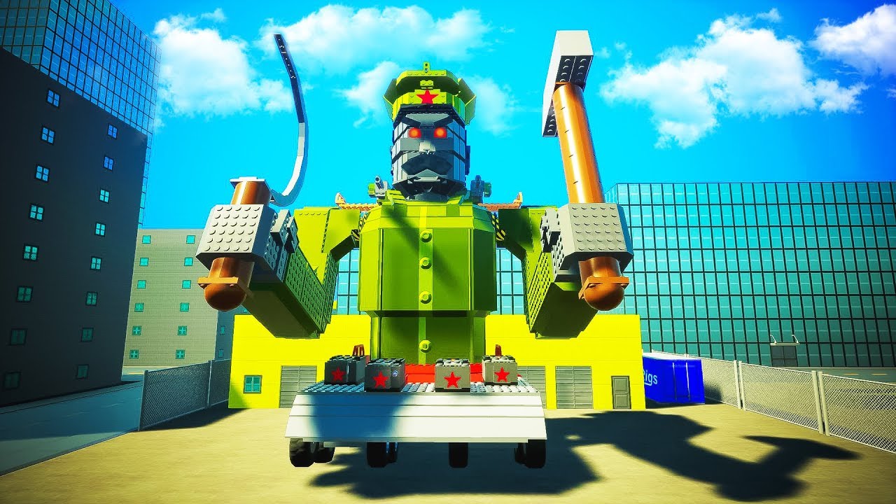 Destroying Robo Stalin | Brick Rigs (shredding, explosion ) - YouTube