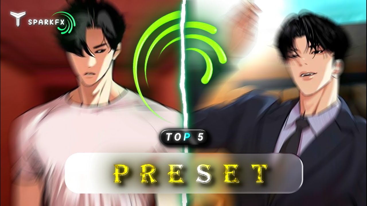 Top 5 Manhwa Presets | Trending Preset | Ui Daniel | Sung Jinwoo ...