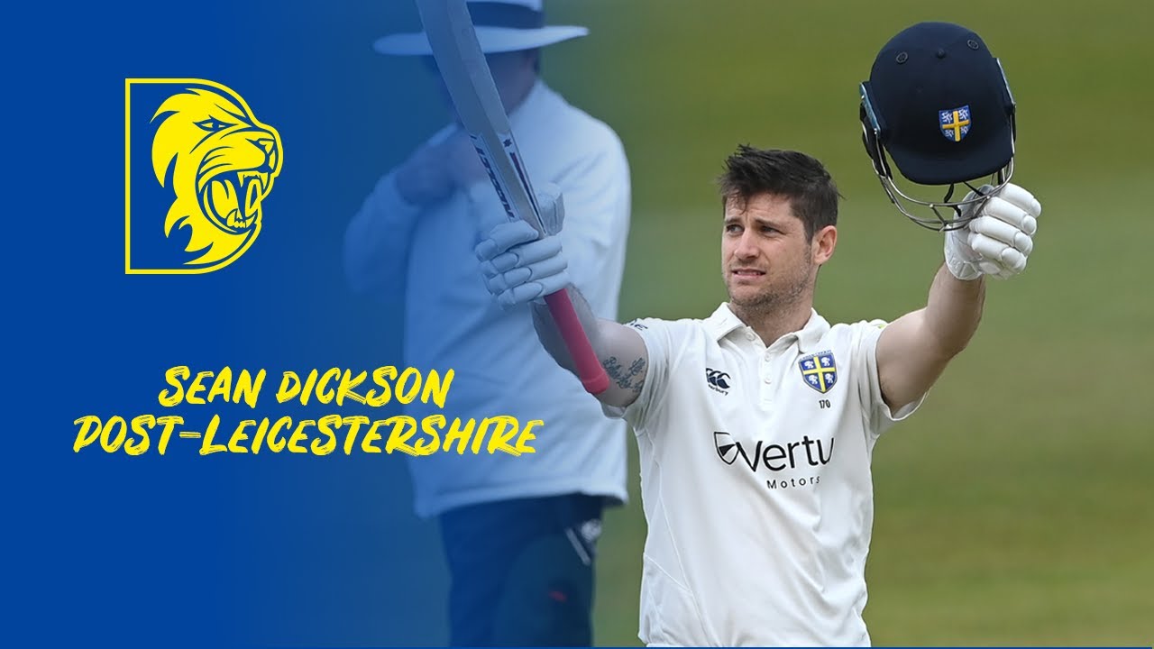 Sean Dickson | century post Leicestershire Day 1 - YouTube