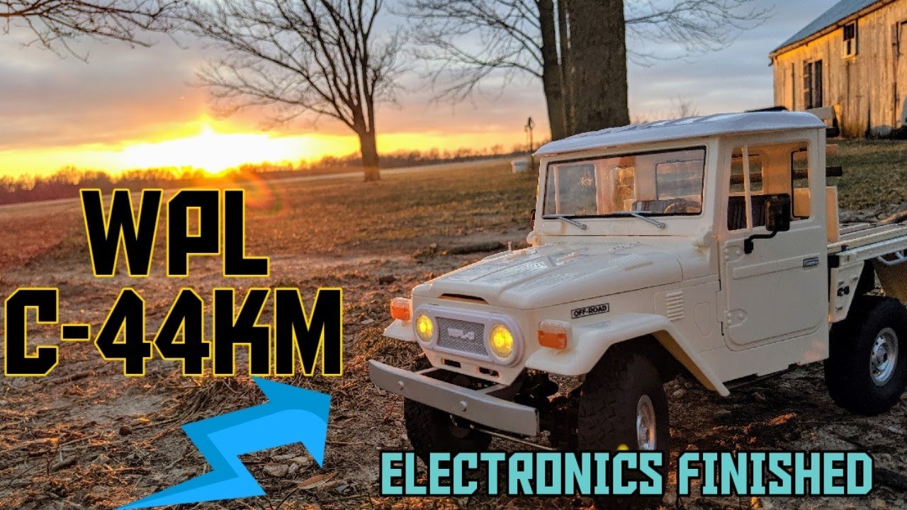 WPL C-44KM build pt.3 Electronics complete! (closer look at wpl winch ...