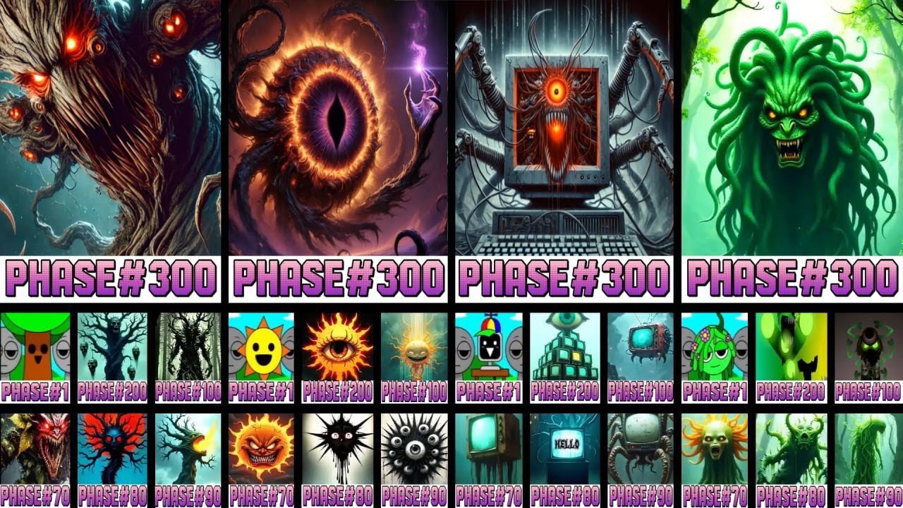 Incredibox Sprunki Mix | Phase 1 VS Phase 60-70 VS 80-90 VS Phase 100 ...