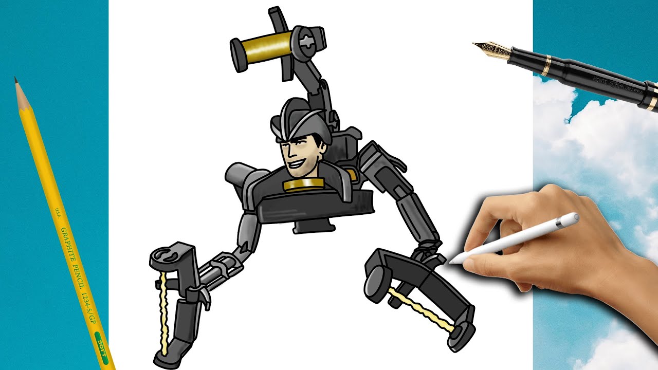 Drawing Astro Detainer Toilet from skibidi toilet 70 (part 1) | YOU ALL ...