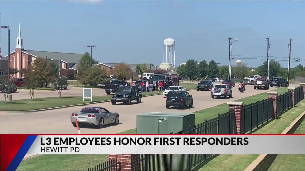 L3 employees honor Hewitt PD, first responders - YouTube
