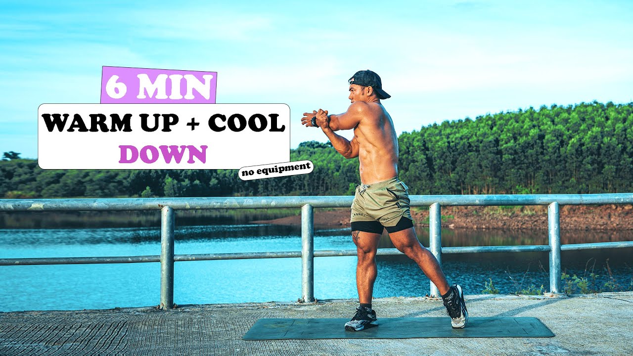 6 MIN WARM UP + COOL DOWN#fitness #gym #workout - YouTube