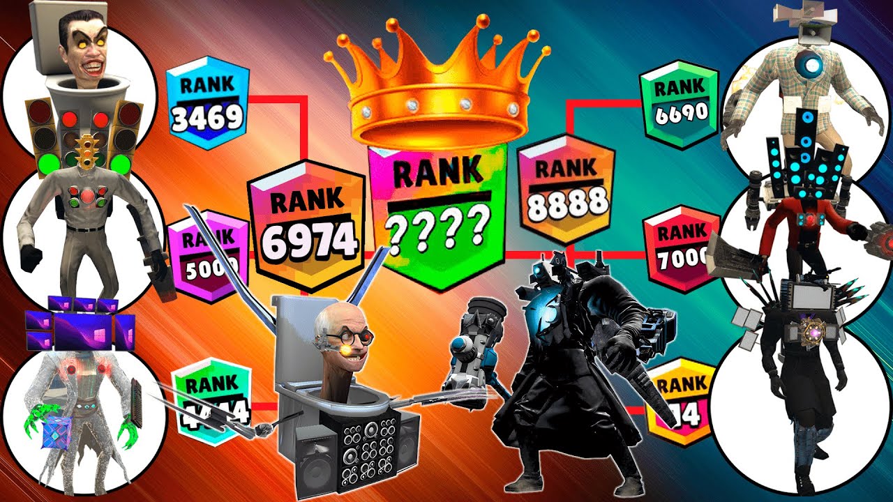 Skibidi Toilet Tournament Brawl Stars Rank Up| Titan Cameraman VS ...