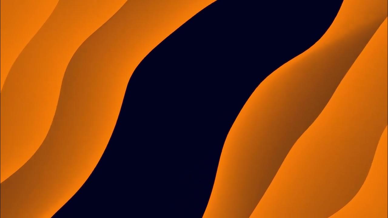 4K Abstract Wave Pattern Animation | Orange Liquid Flow Background Loop ...