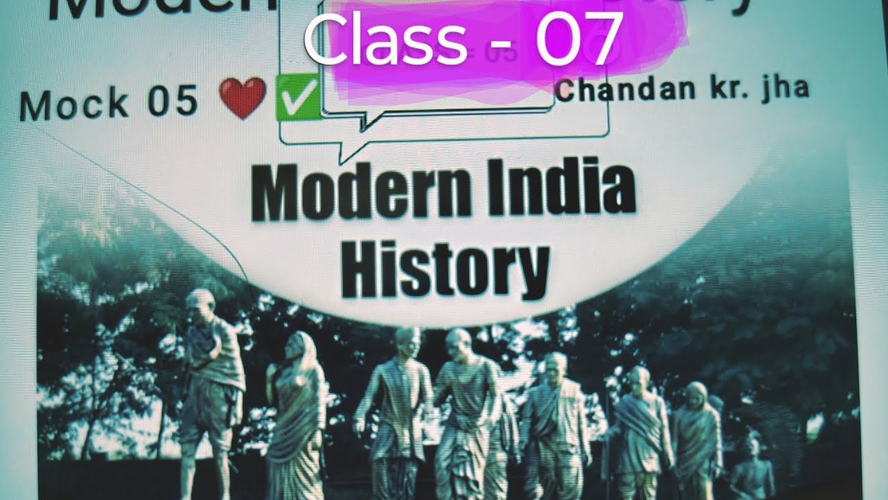 Modern history class - 07 || Mock 05 || important history objective ...