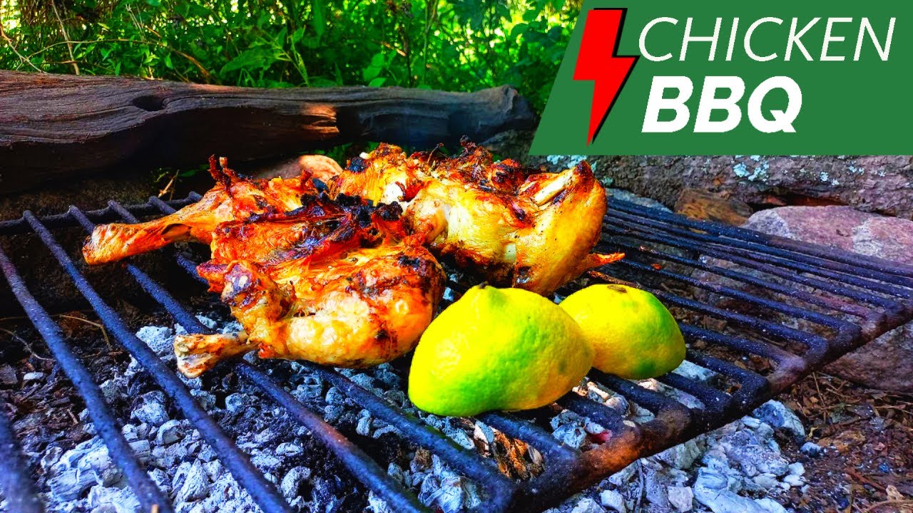 🐔 SOLO Cooking in Nature 🌲 BBQ Chicken | Bushcraft ASMR - YouTube
