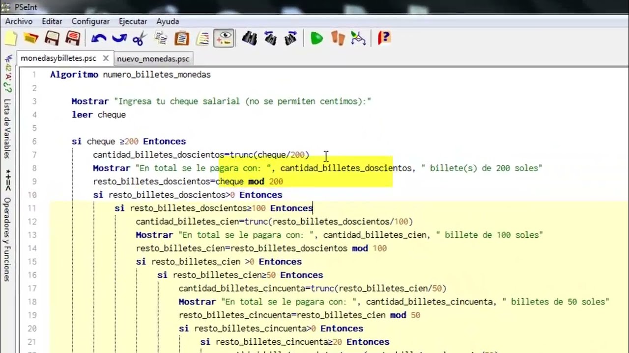 ALGORITMO RESUELTO PSEUDOCODIGO EN PSEINT/ DIAGRAMA DE FLUJO DFD ...