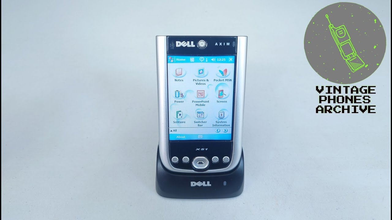 DELL Axim X51 - a Pocket PC from 2005 running Windows Mobile 5 - YouTube