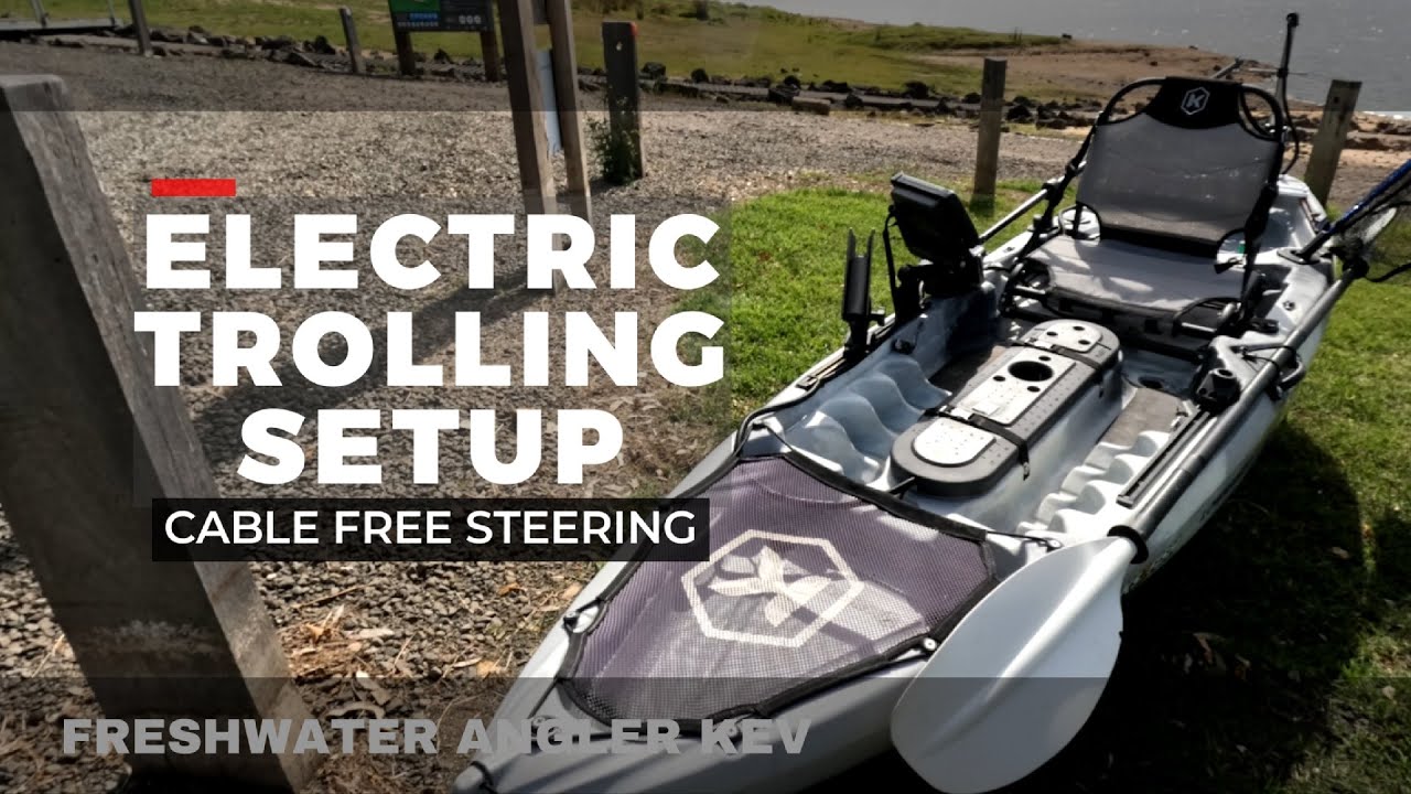 Fishing Kayak Electric Motor Setup - Easy Cable Free Steering - YouTube