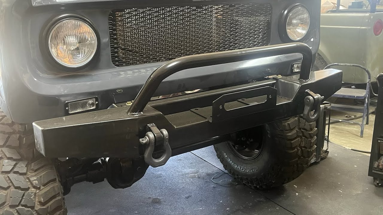 Making custom winch bumper for scout 80 - YouTube